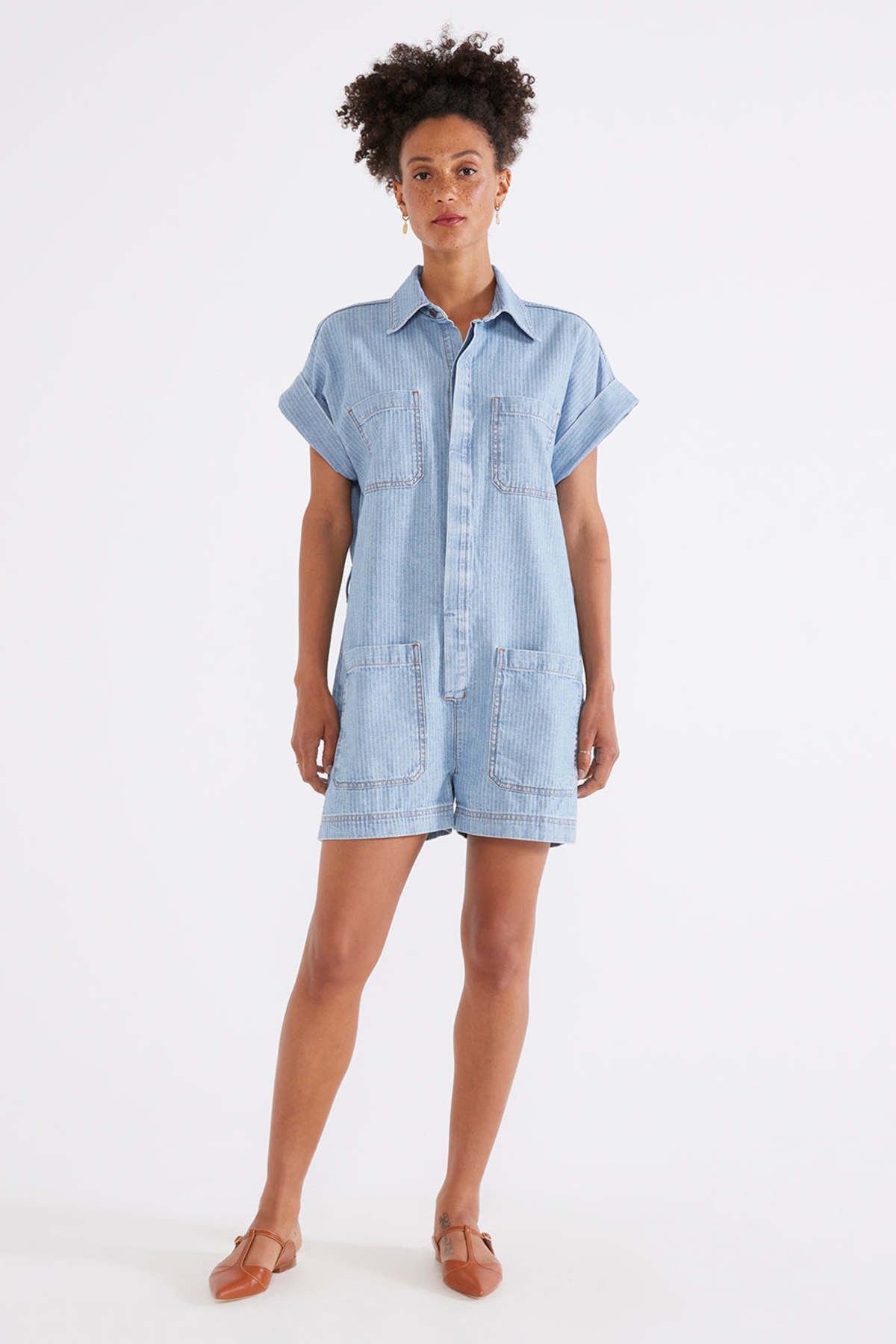 ética ADEYA STRIPE ROMPER | Garmentory