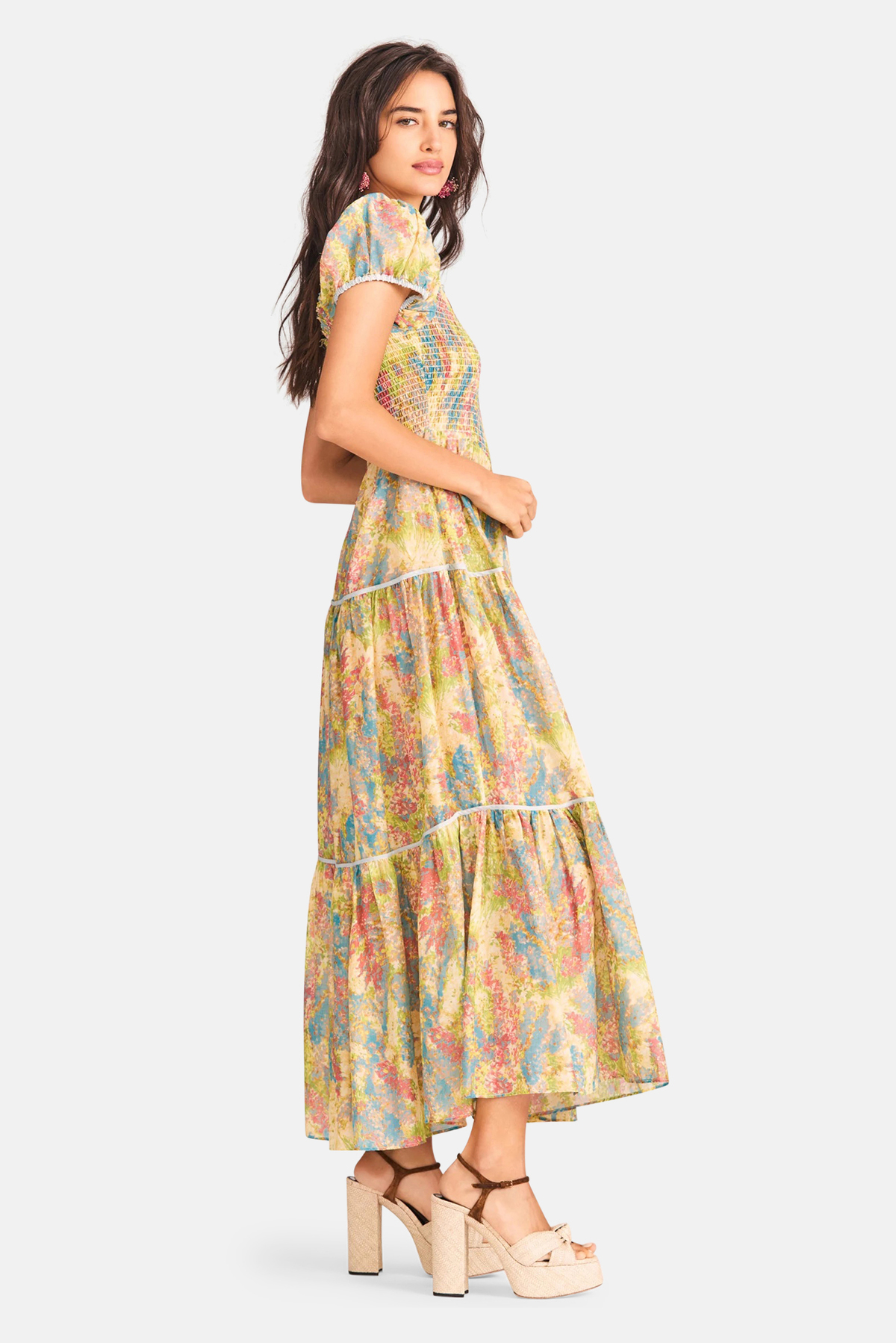 LoveShackFancy Elisabelle Dress - Pastel Fields | Garmentory