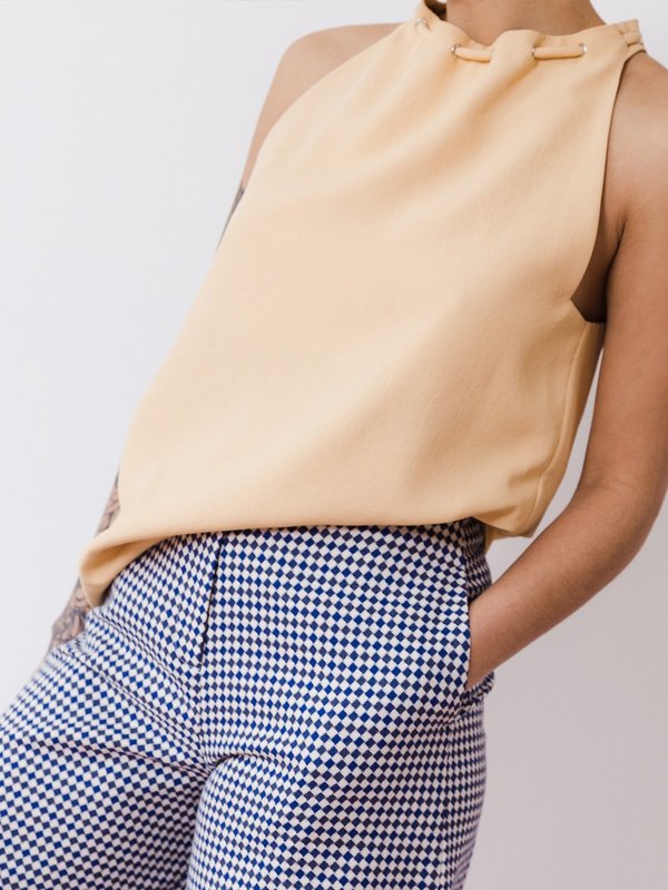 Nomia Gathered Halter Top | Garmentory