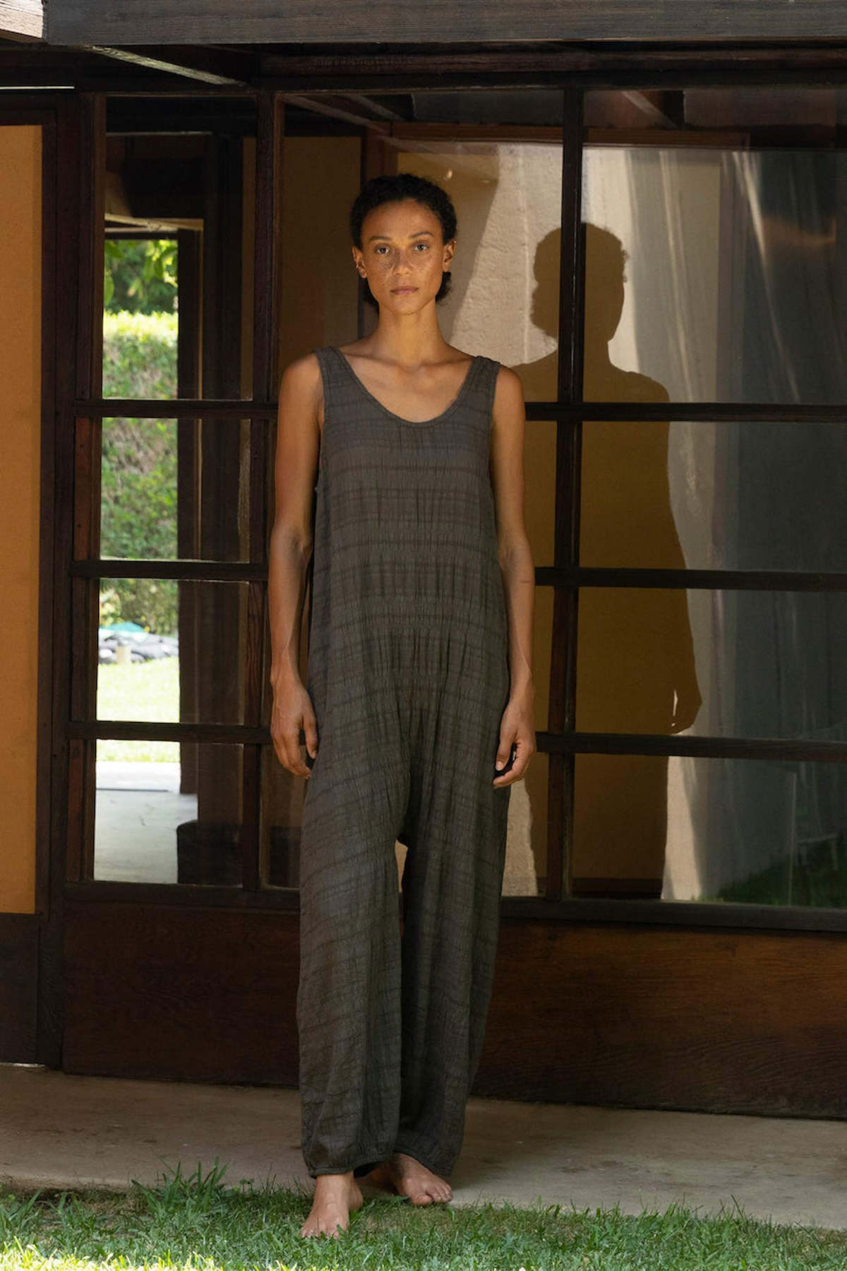 Black Crane Tank Jumper - Charcoal | Garmentory