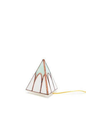 Friend of All Tabletop Pyramid Lamp - Cathedral | Garmentory