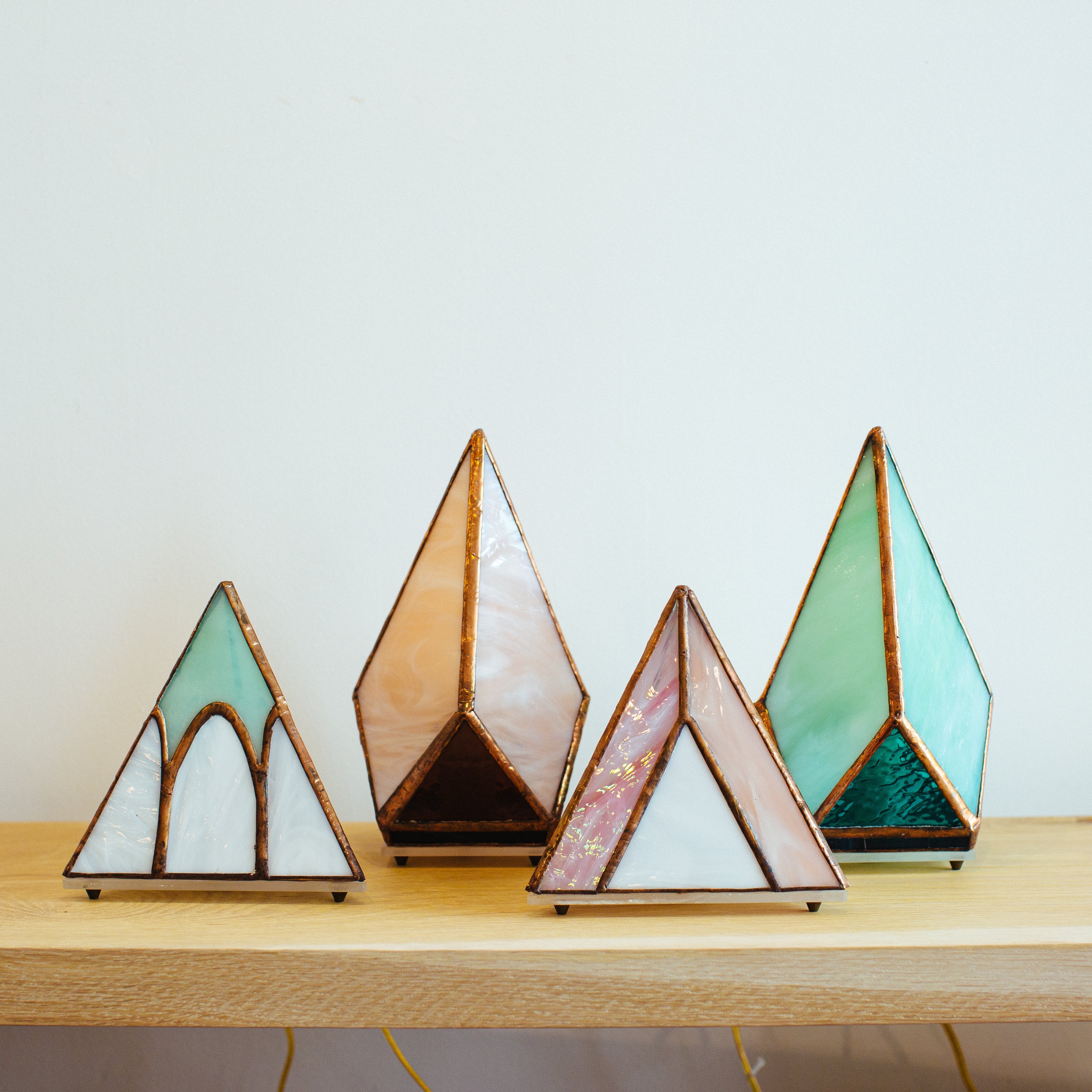 Friend of All Tabletop Pyramid Lamp - Cathedral | Garmentory