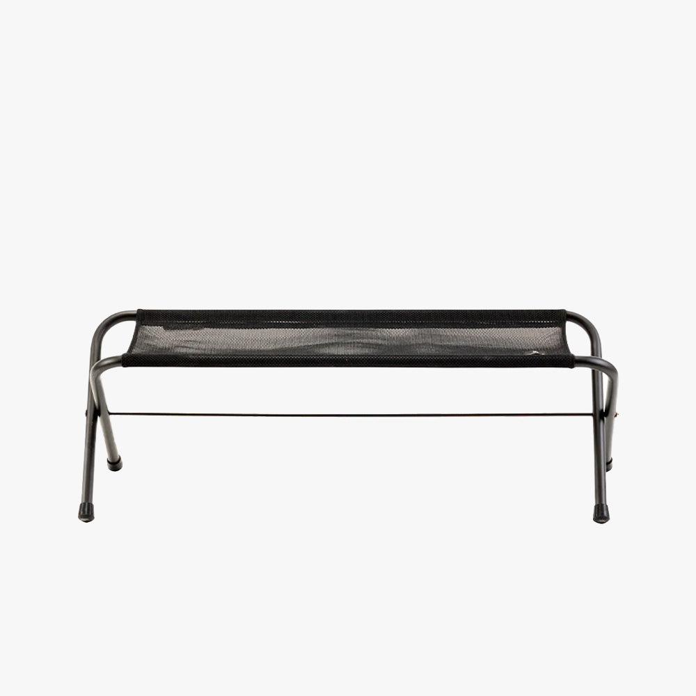 Snow Peak Mesh Folding Bench - Black | Garmentory
