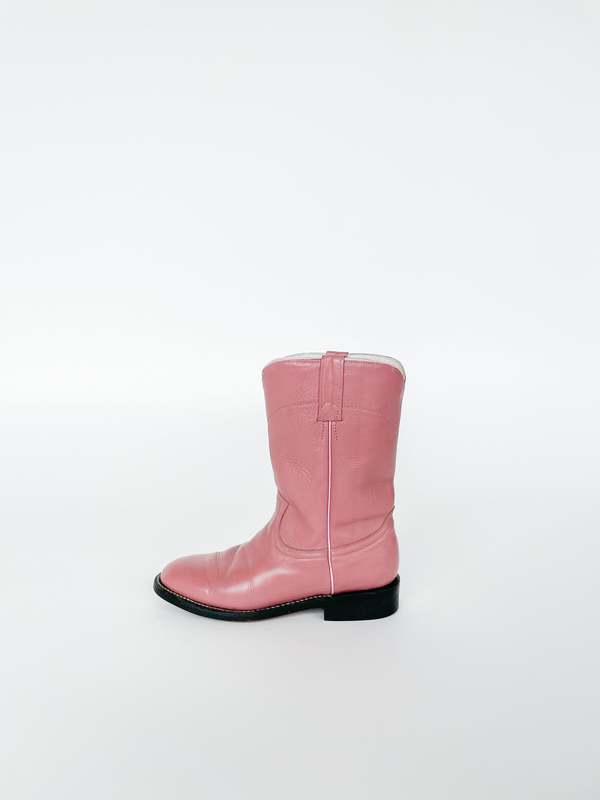 Leather Cowboy Boots - Rose | Garmentory