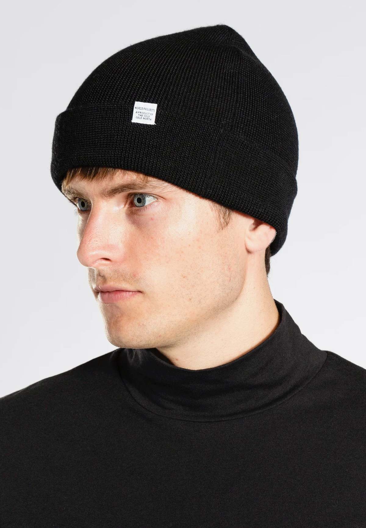 Norse Projects Top Tech Beanie - Black | Garmentory