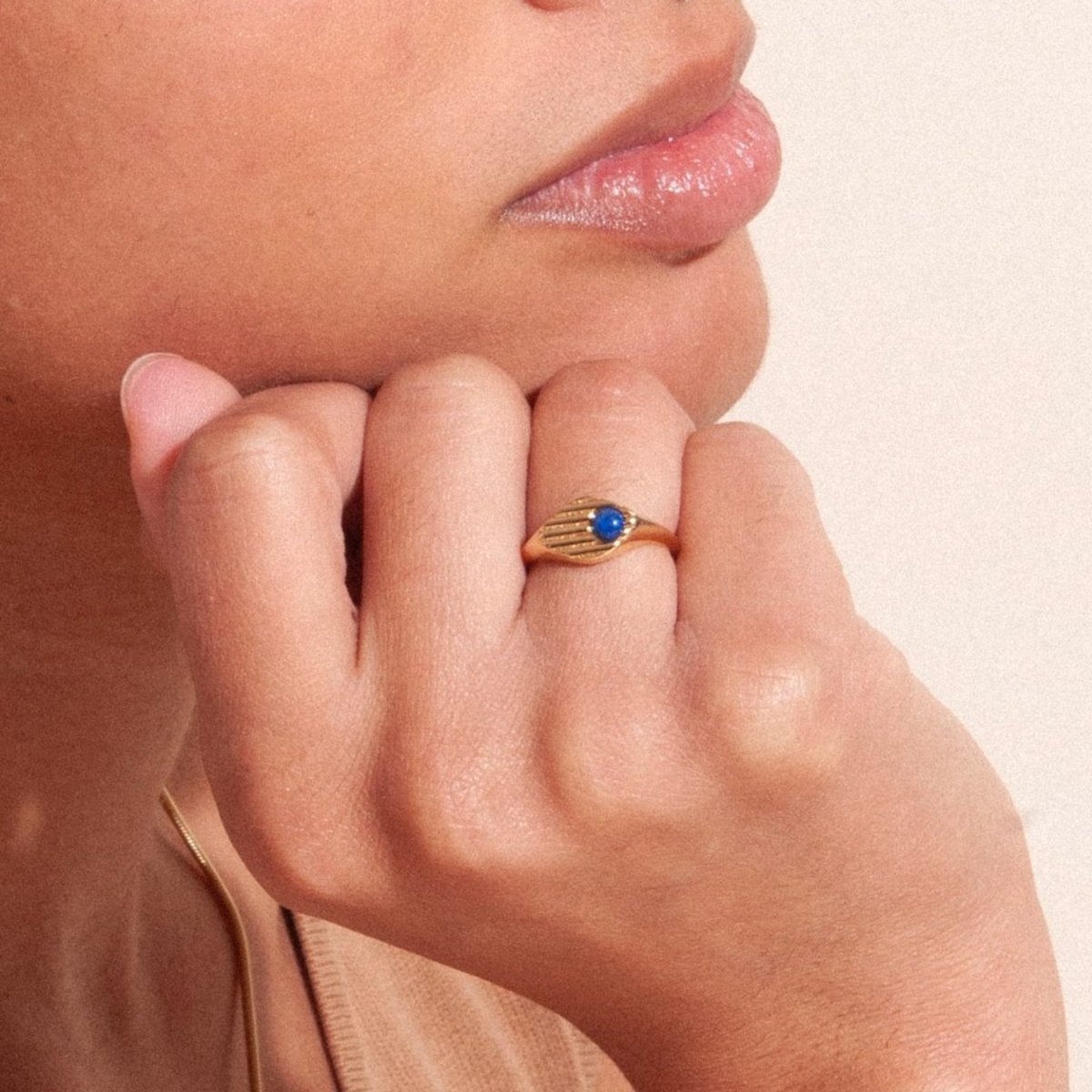 Lindsay Lewis Jewelry Remi Ring - Lapis | Garmentory