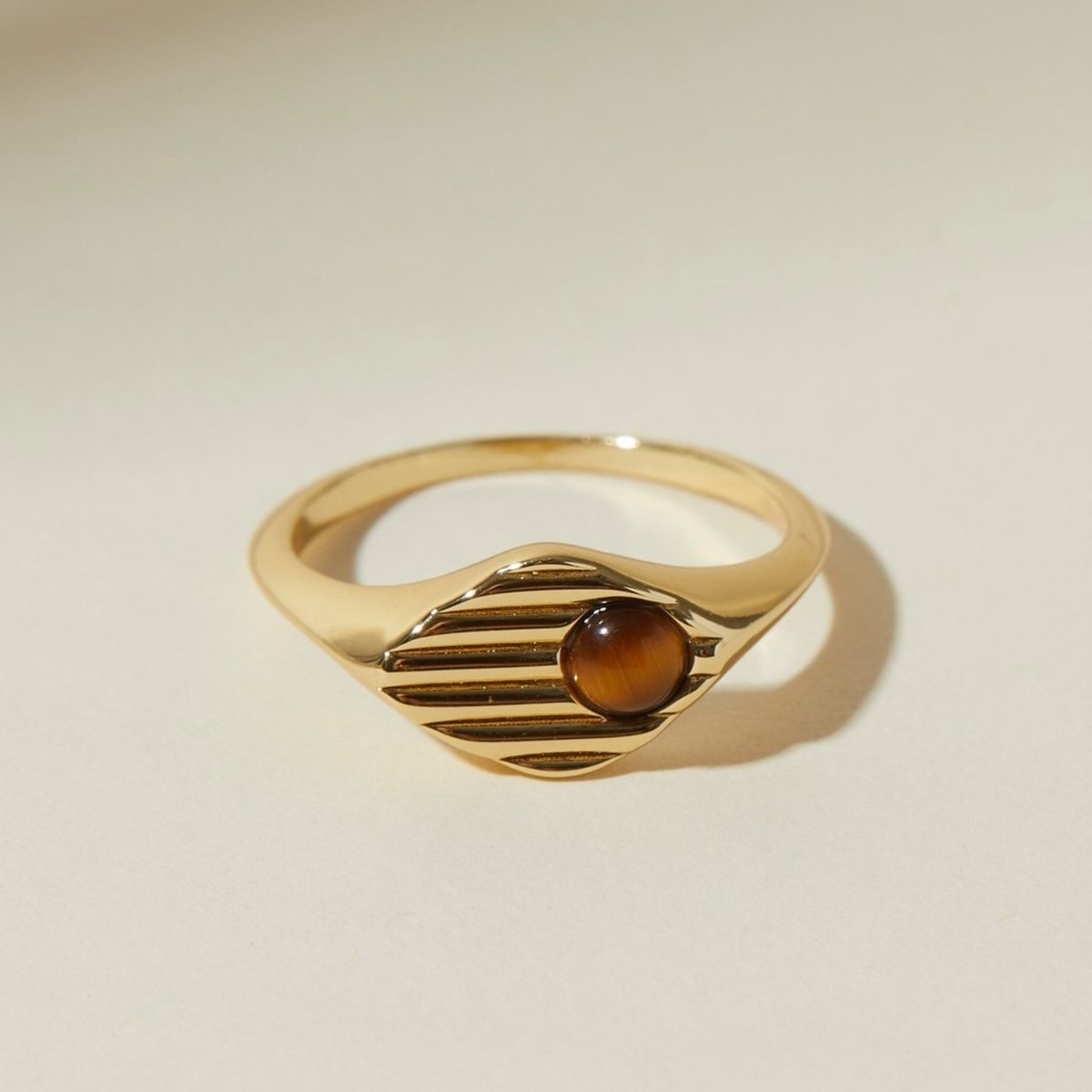 Lindsay Lewis Jewelry Remi Ring - Tigers Eye | Garmentory