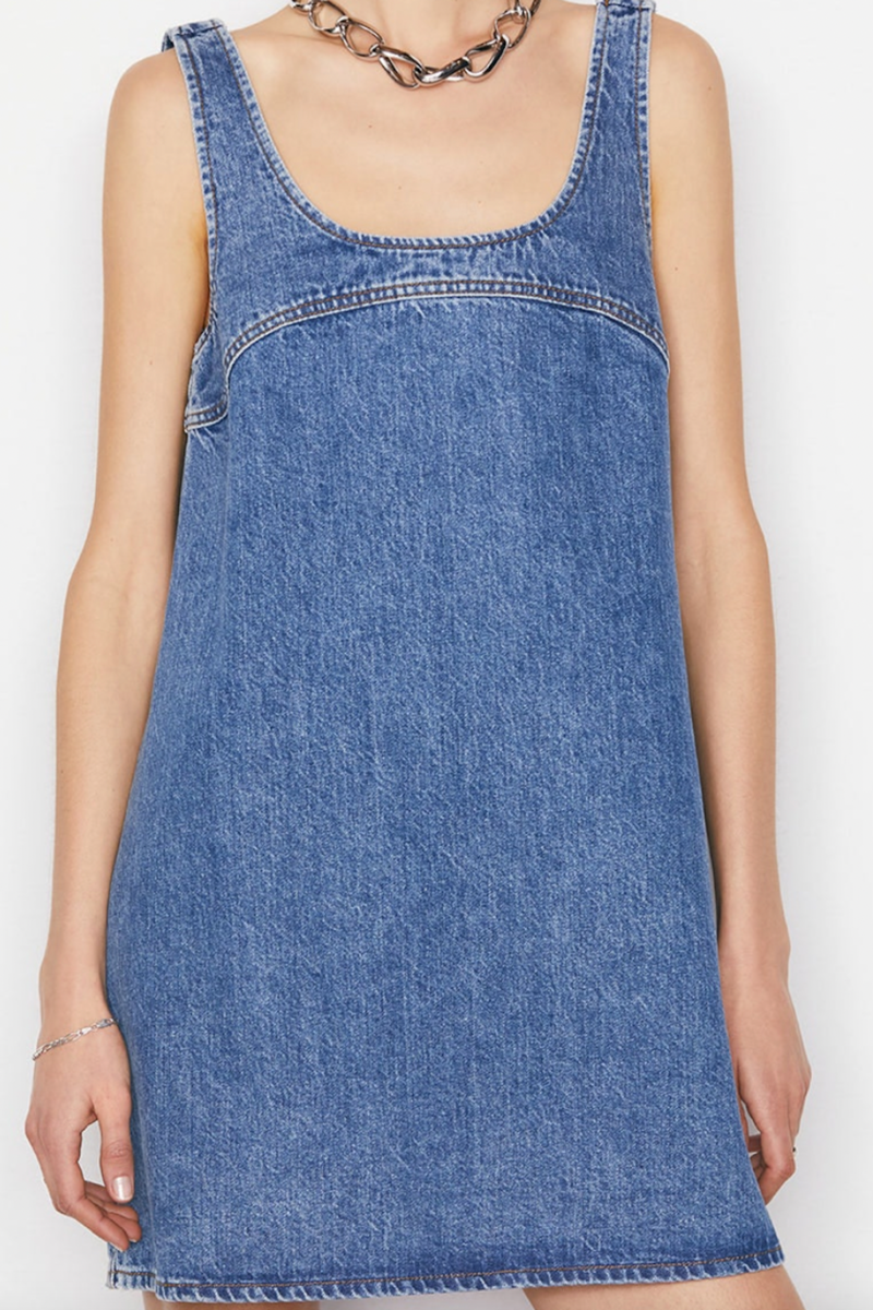 FRAME Denim Frame Micro Flare Denim Dress - Molo | Garmentory