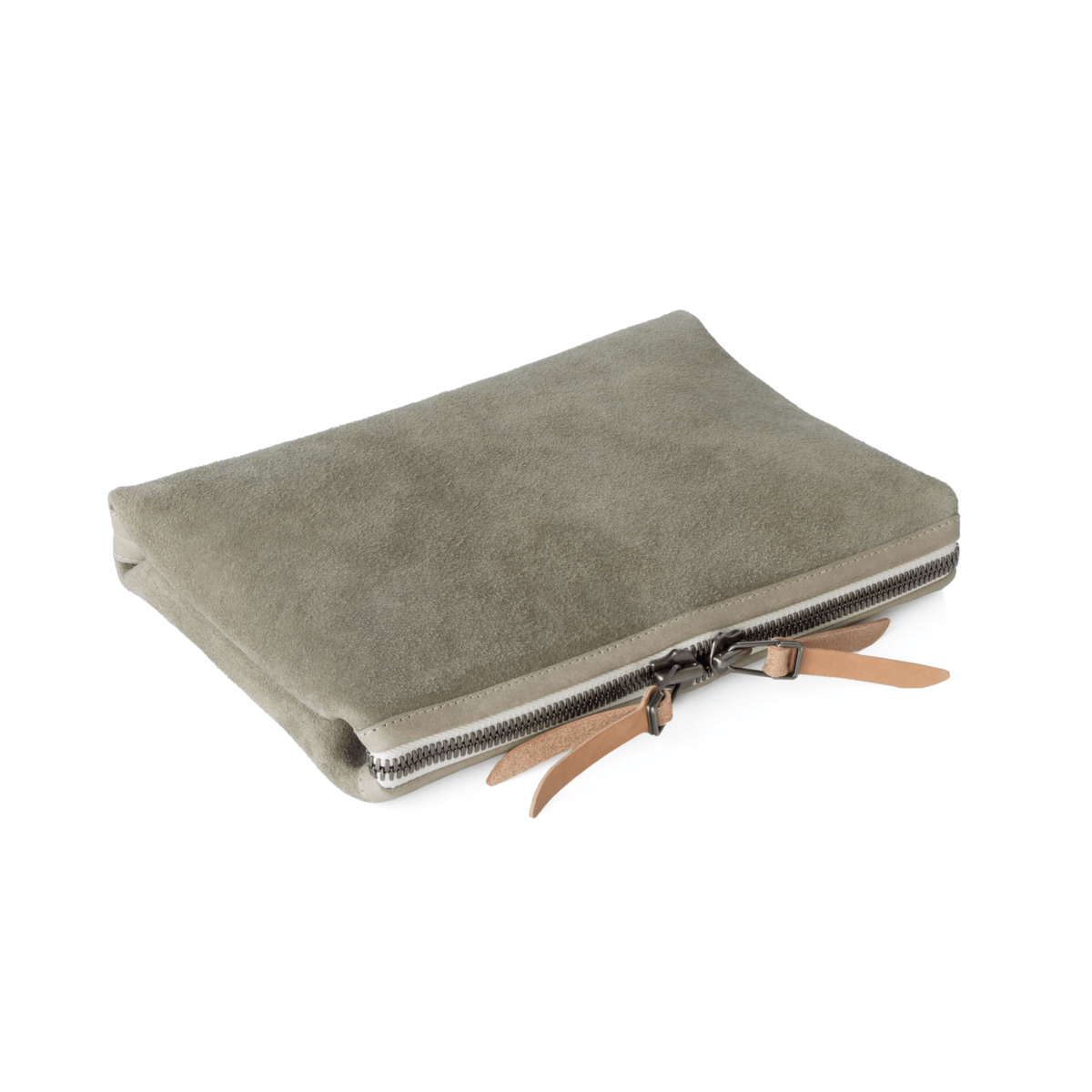 MAKR Organizer Suede Pouch Small - Stone | Garmentory