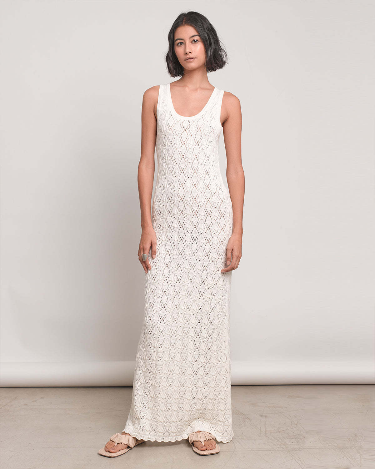 ELEVEN SIX Colette Crochet Dress - IVORY | Garmentory