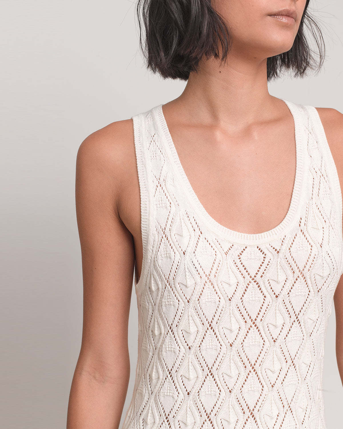 ELEVEN SIX Colette Crochet Dress - IVORY | Garmentory