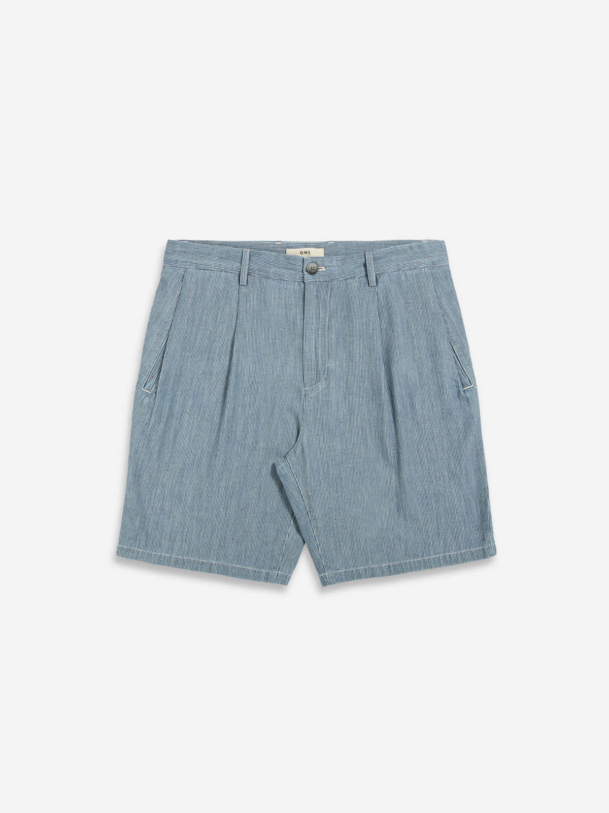 O.N.S Modern Indigo Stripe Shorts - Mid Indigo | Garmentory