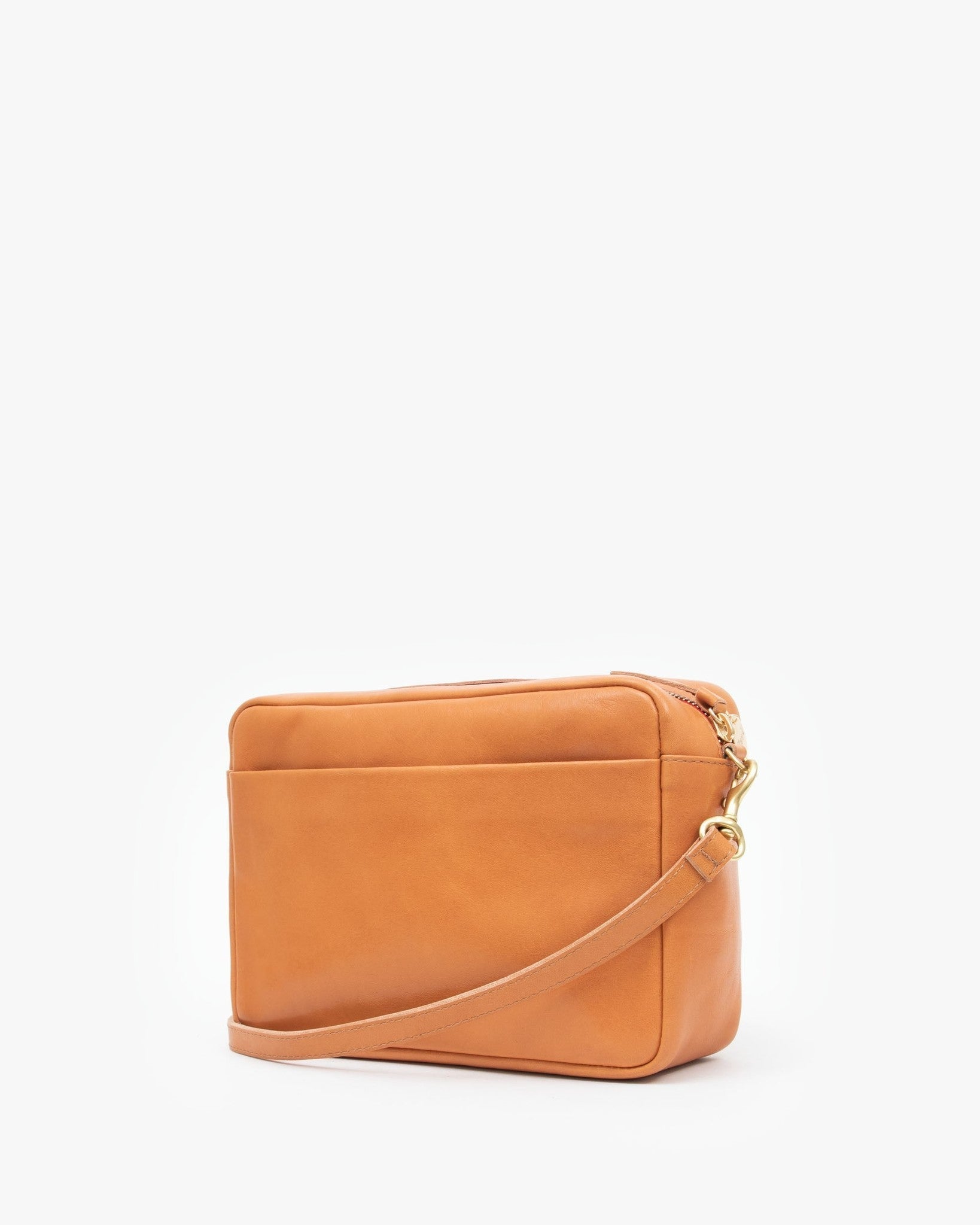 Clare V. Marisol - Natural Rustic/Black Italian Nappa/Cream Goat Desert ...