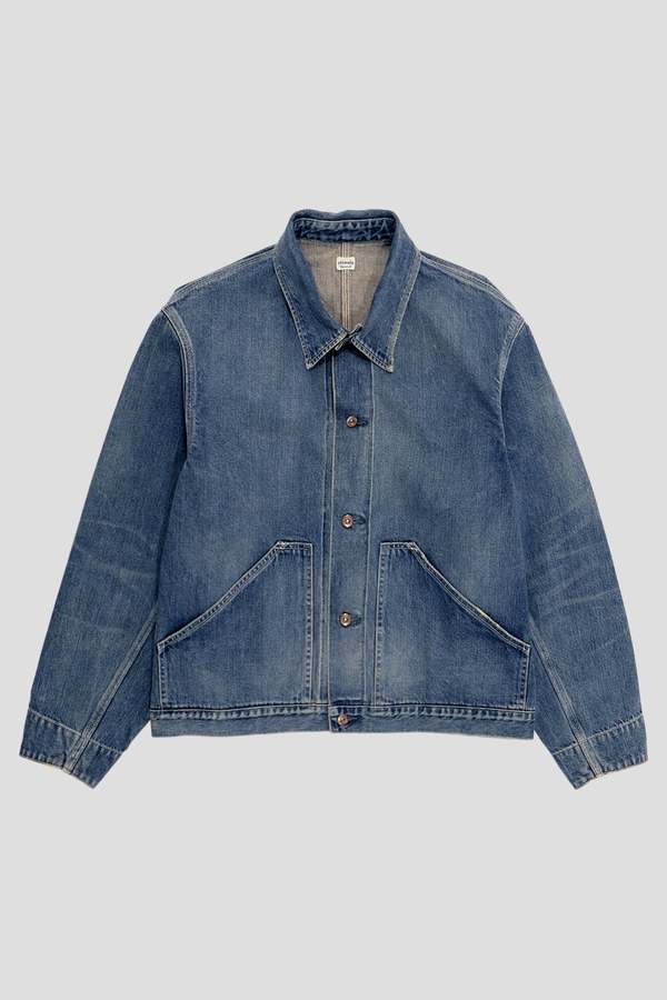 Chimala Japanese Denim Work Jacket - Distress | Garmentory