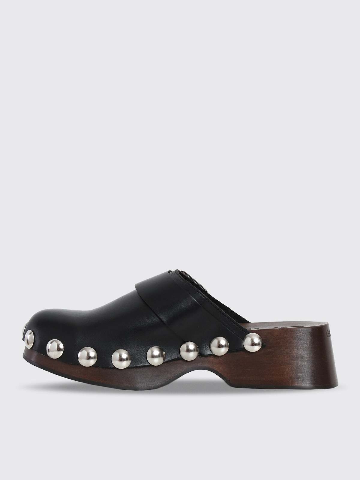 Ganni Retro Leather Clog | Garmentory