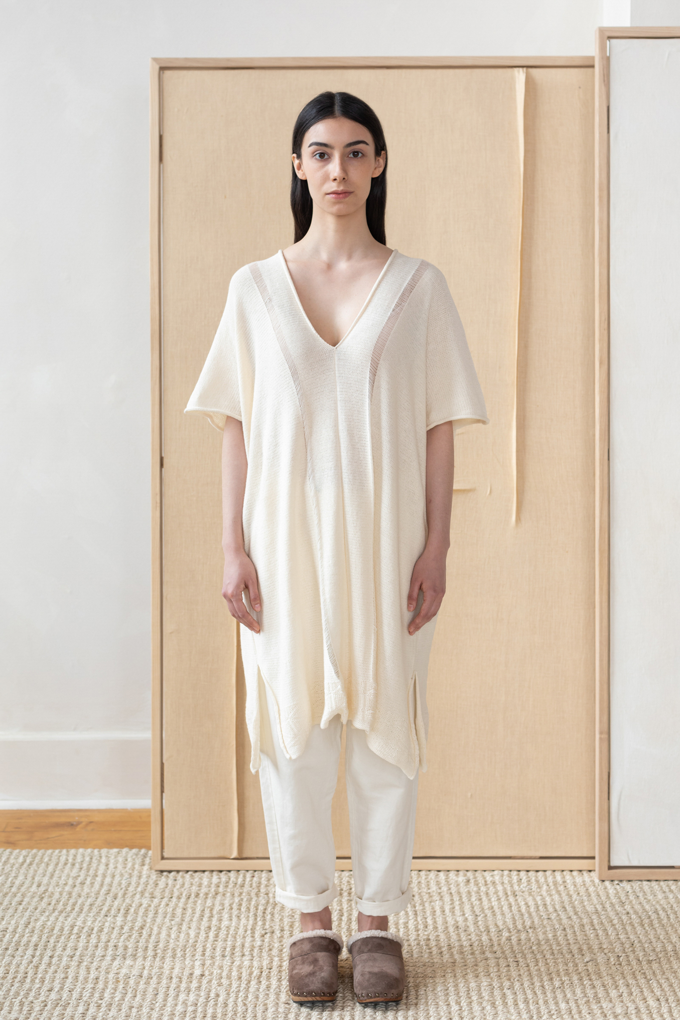 Latierra Alpaca Paola Tunic - ecru | Garmentory