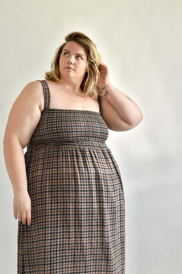 Altar Houseline Leah Dress - 70s Plaid Check | Garmentory