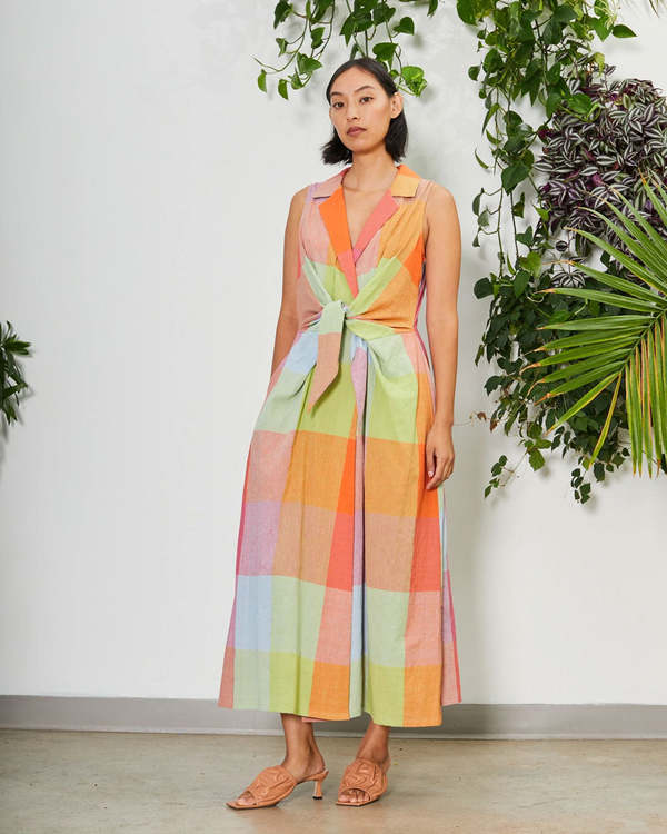 RUJUTA SHETH Emily Dress - Jupiter Chex | Garmentory