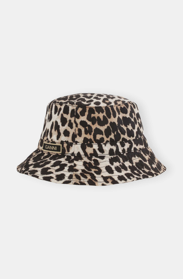 Ganni Bucket Hat - Leopard | Garmentory
