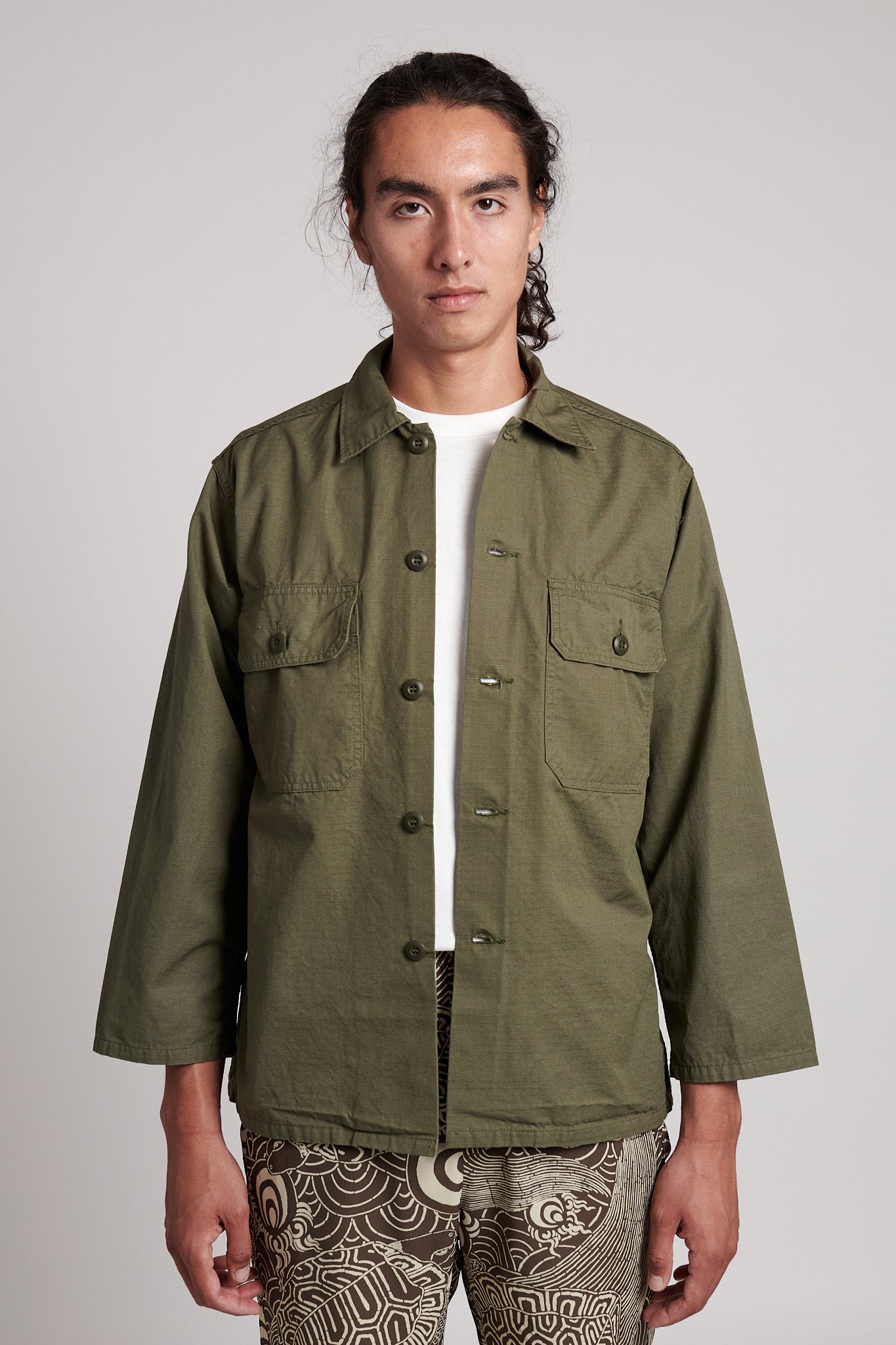 Orslow Trooper Fatigue Shirt - Army Green | Garmentory