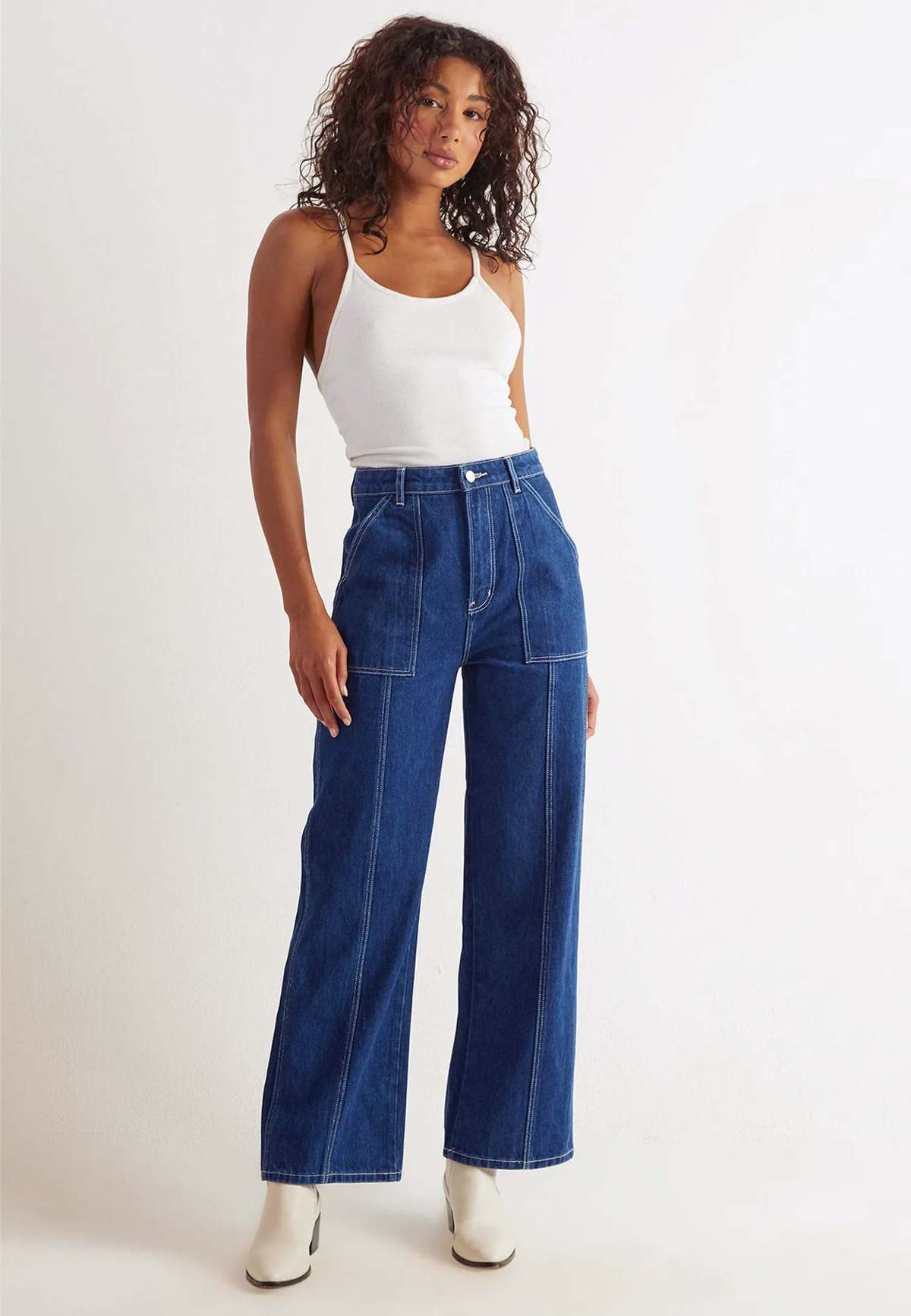 Rollas Heidi Jeans - Trade Rain | Garmentory
