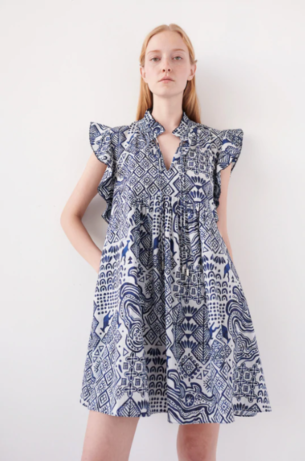 Chufy Addi Mini Dress - Maali White | Garmentory