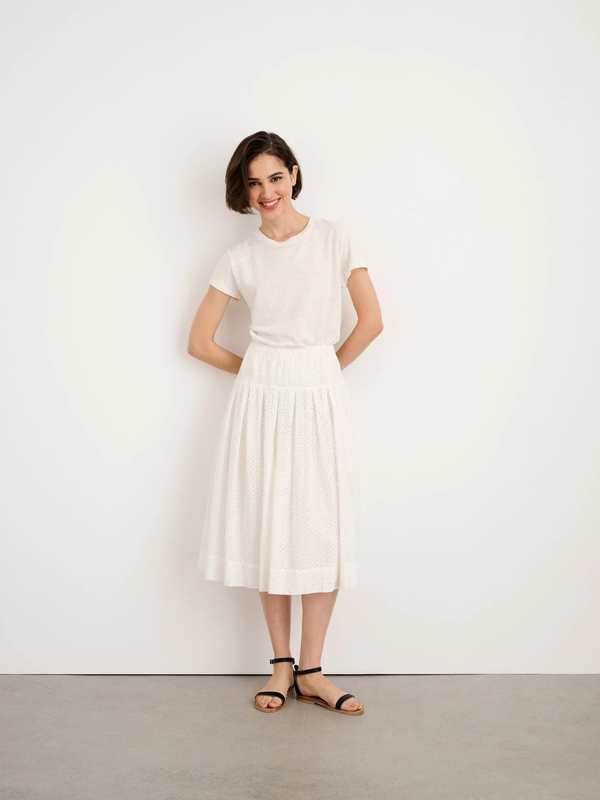 Alex Mill June Pull-On Skirt - Eyelet | Garmentory