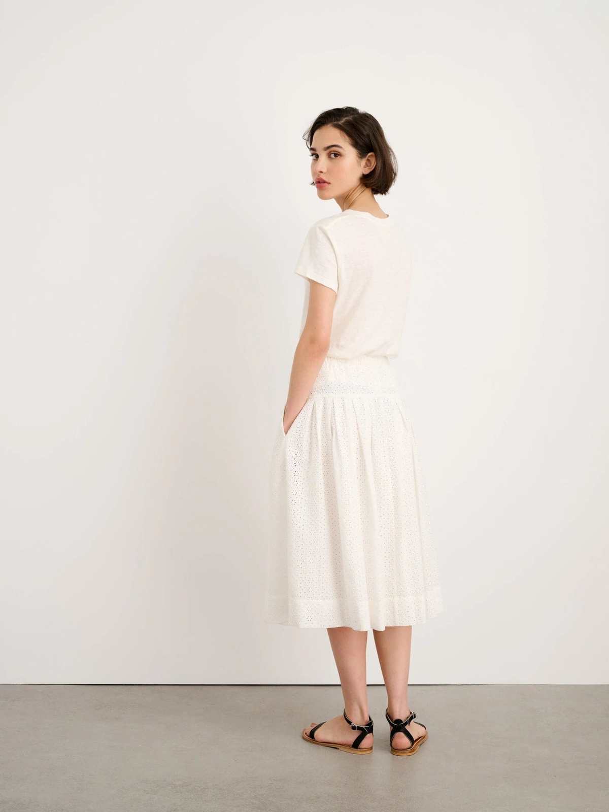 Alex Mill June Pull-On Skirt - Eyelet | Garmentory
