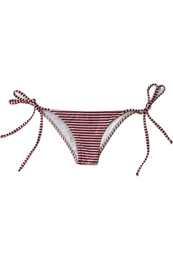 Novel Swim Candy Stripe String Bottom - Red/White | Garmentory