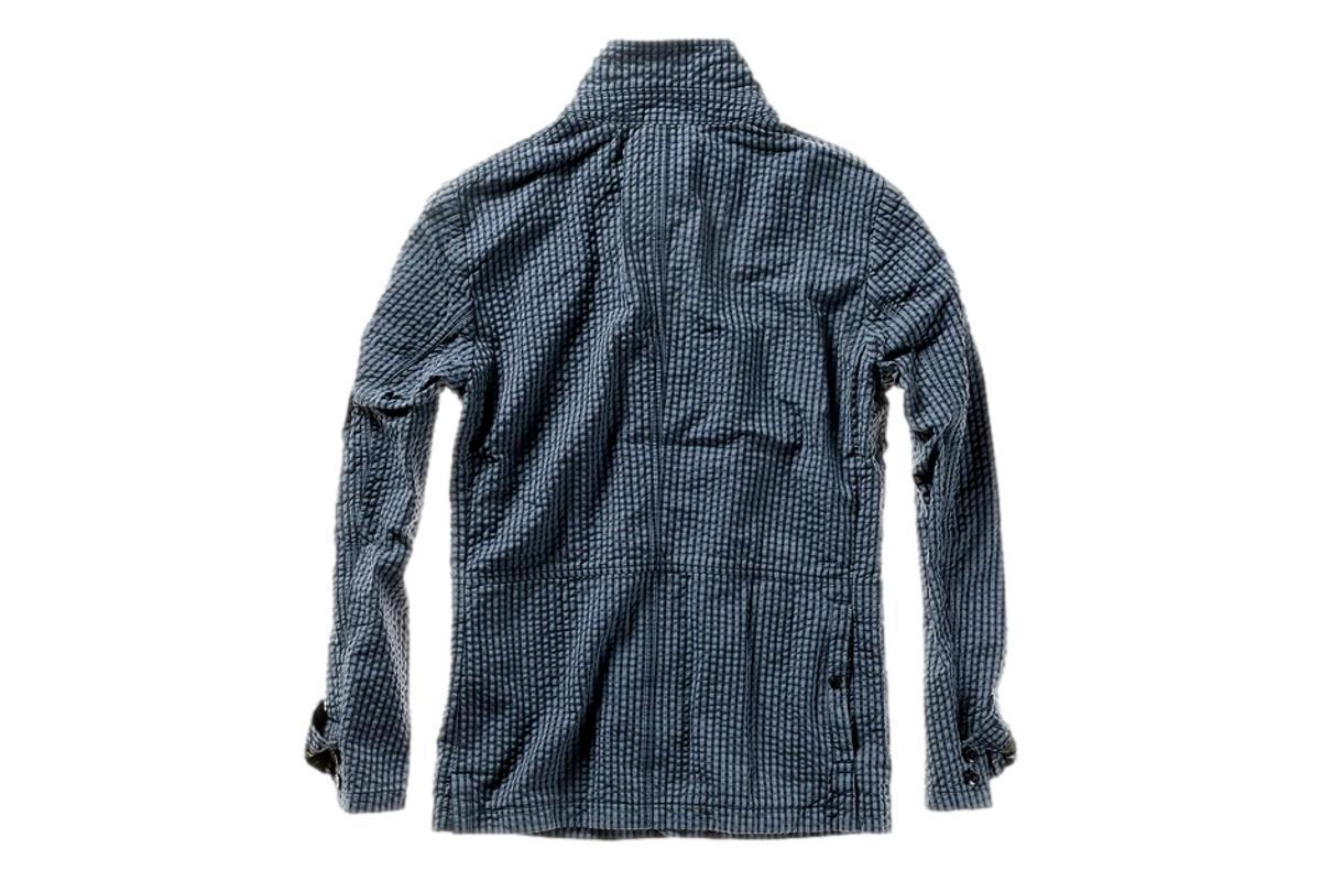 Relwen Sand Trap Blazer - Navy Seersucker Check | Garmentory