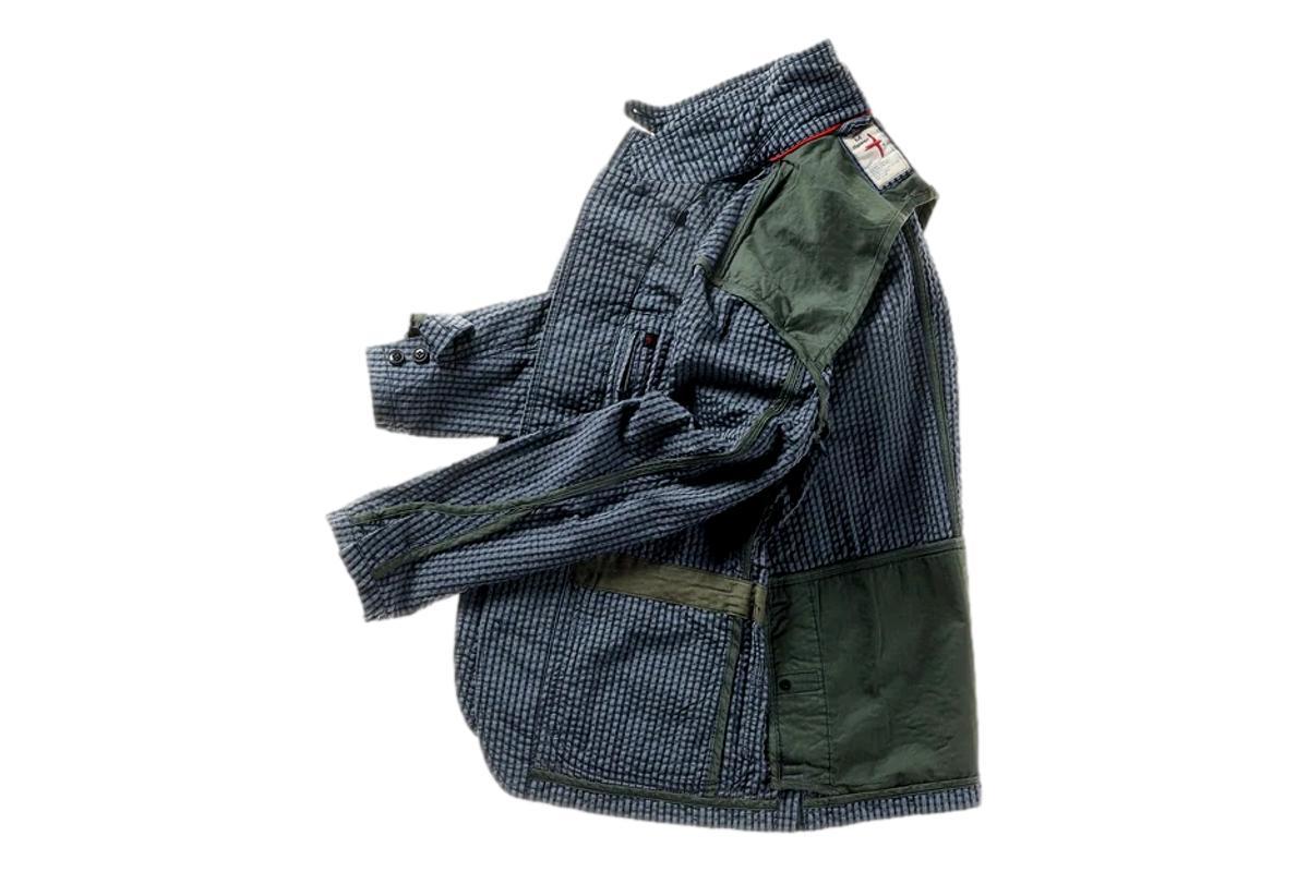 Relwen Sand Trap Blazer - Navy Seersucker Check | Garmentory