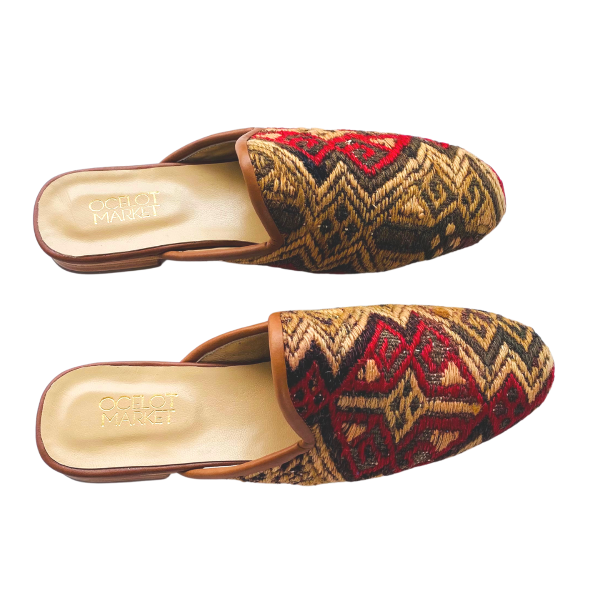Ocelot Market Turkish Kilim Mule - Multi | Garmentory