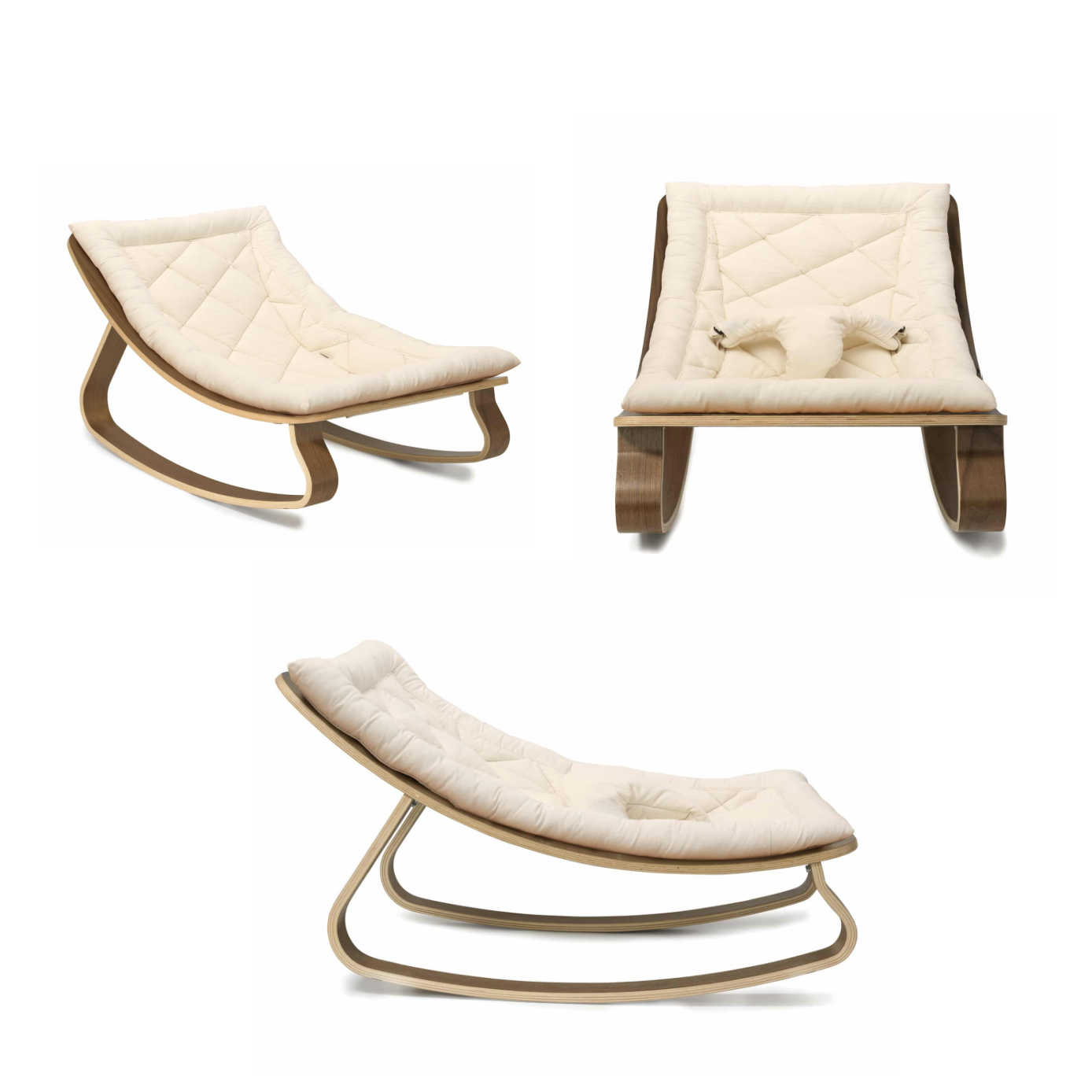 Kids Charlie Crane Levo Organic Baby Rocker - White | Garmentory