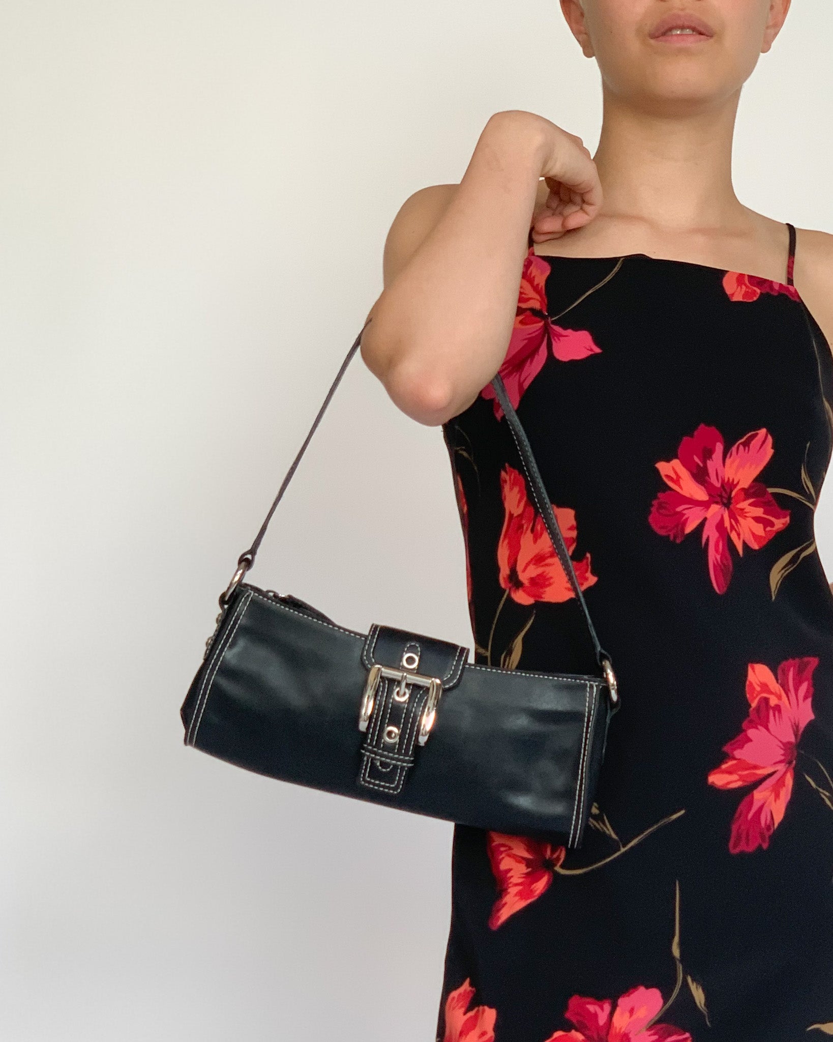 Vintage Buckle Bag - Black | Garmentory