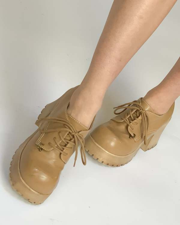 Vintage Chunky Platforms - Taupe | Garmentory