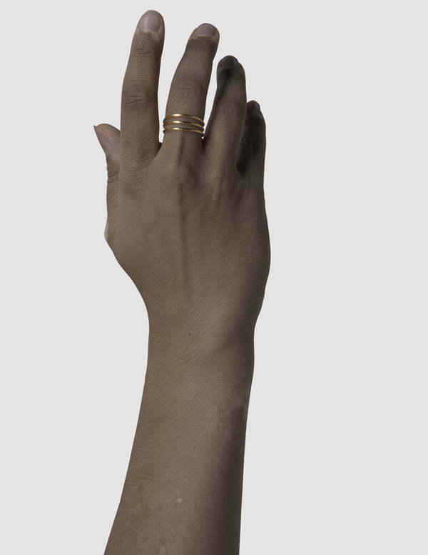 LES SOLIDES simple ring triple - gold | Garmentory