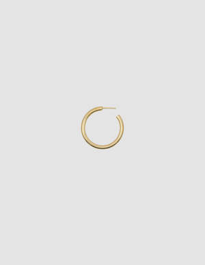 LES SOLIDES hoops round pair - gold | Garmentory