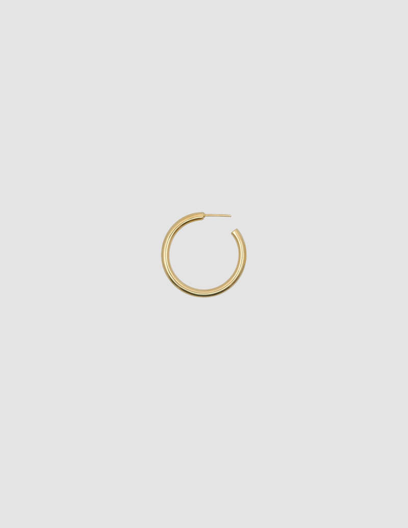 LES SOLIDES vintage hoops round pair - Gold | Garmentory