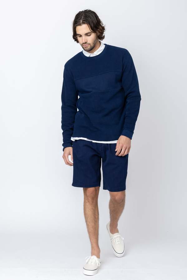 Blue Blue Japan Pleated Shorts - Indigo | Garmentory