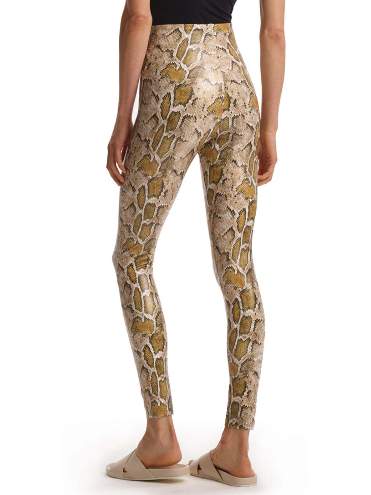 Commando Faux Leather Animal Legging - Cocoa Python | Garmentory