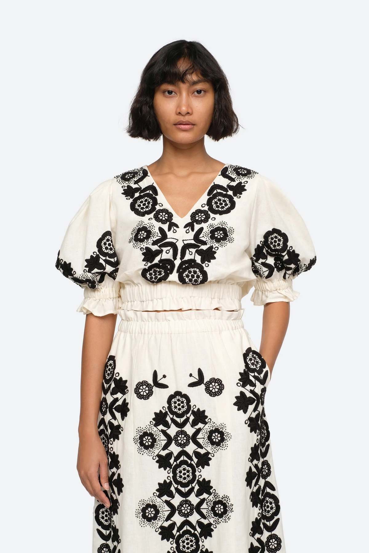 Sea NY Manuela Top - Cream | Garmentory