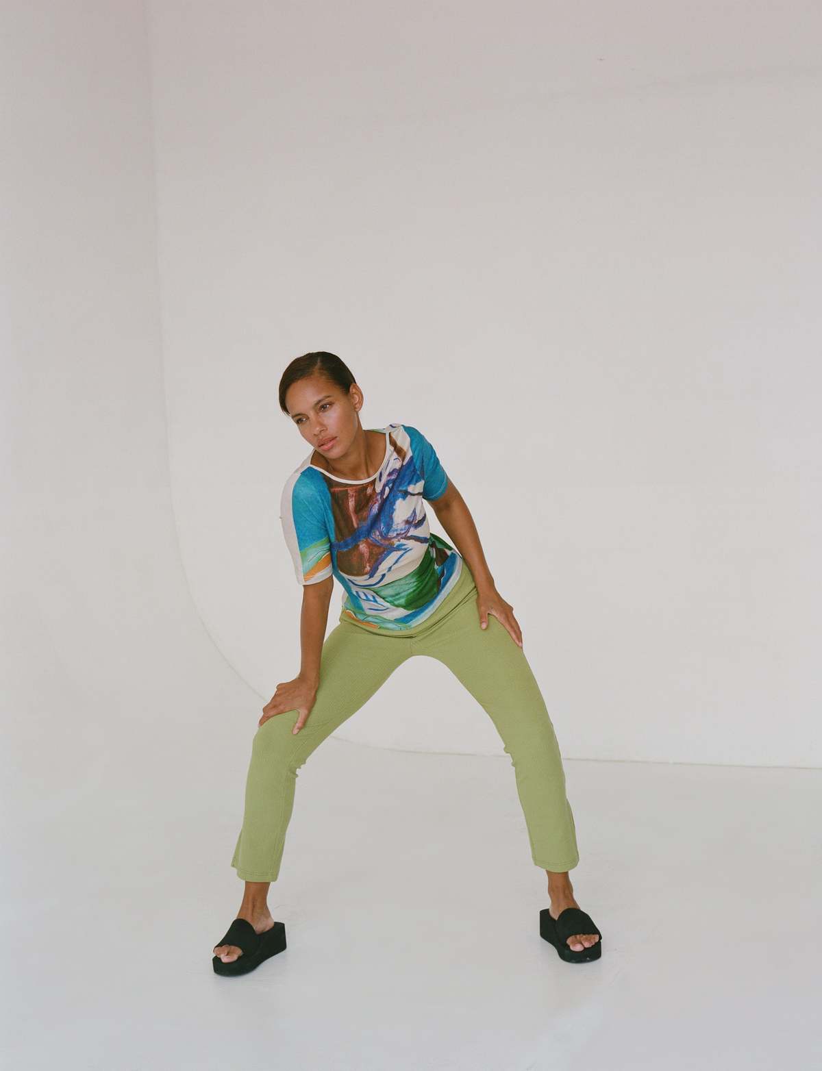 Rationalle Maggie Top - Painterly Print | Garmentory