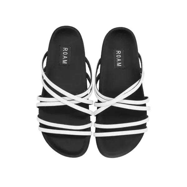 Roam X Sandals - White Vegan Leather | Garmentory