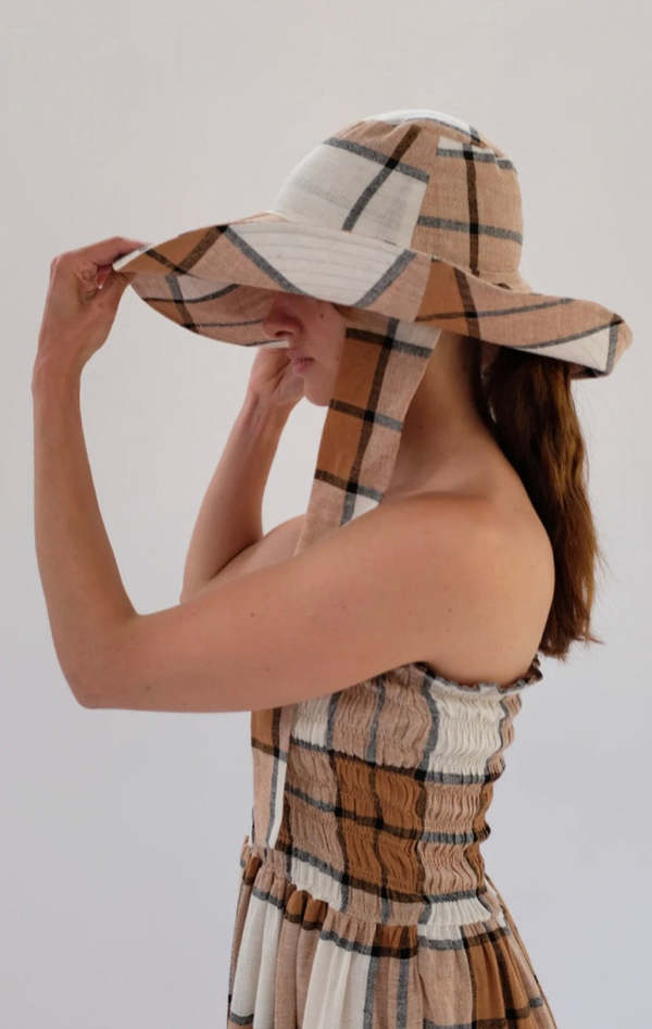 Beklina Tie Hat - Root Beer Float | Garmentory