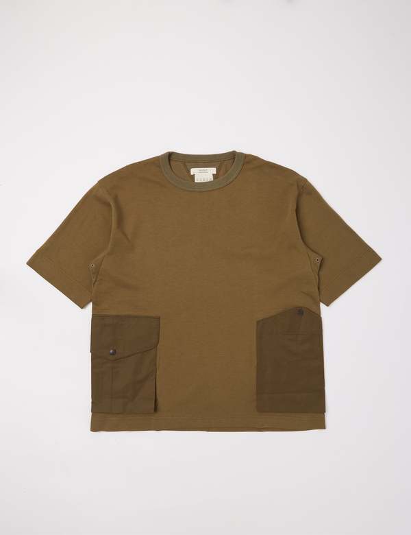 Norbit Side Pocket Big T Shirt - Olive Green | Garmentory
