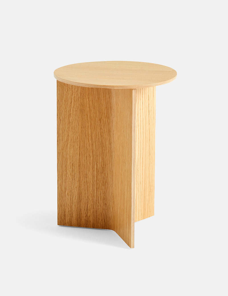 Hay Slit Wood Side Table - Oak | Garmentory