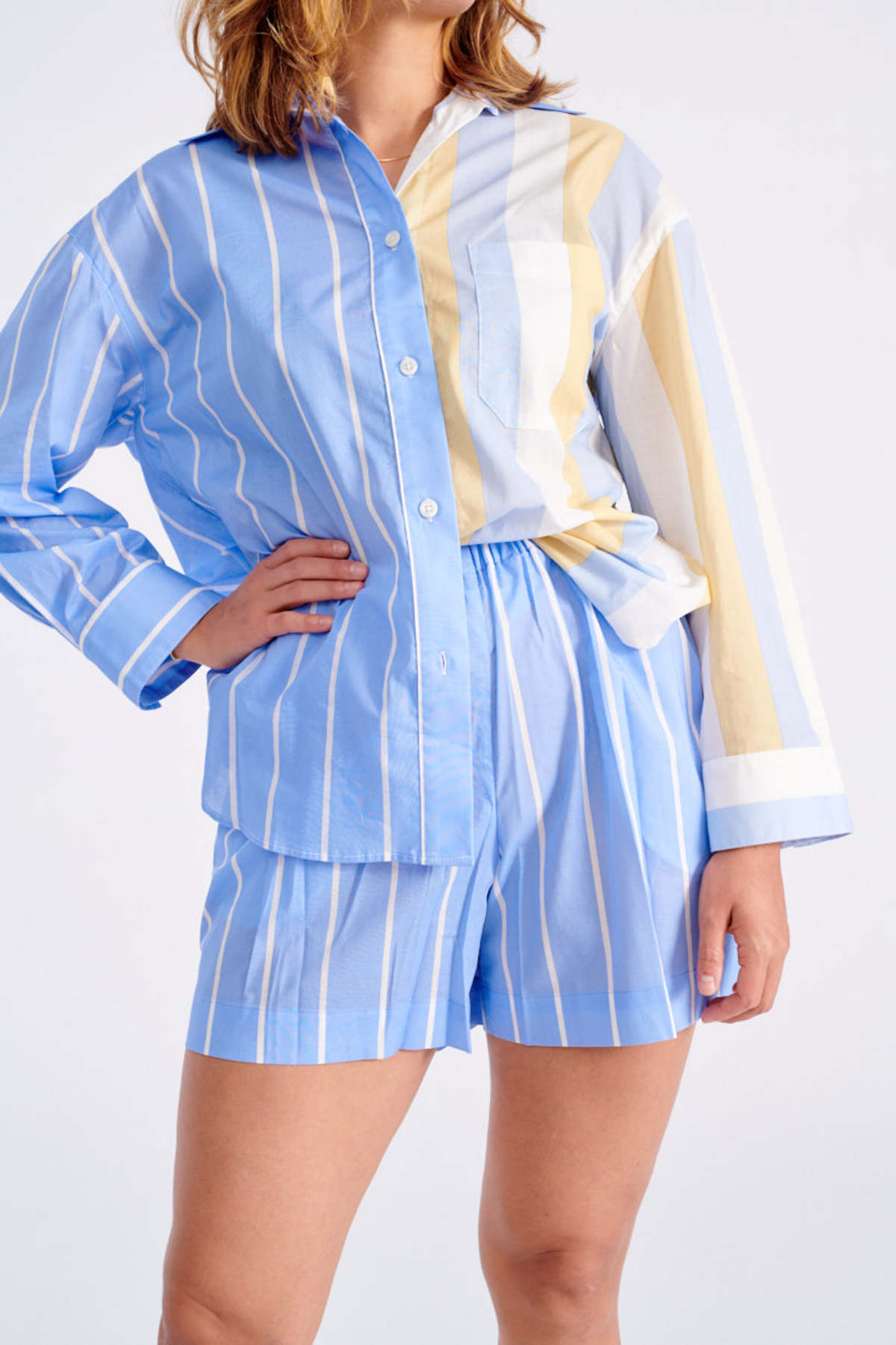 No.6 Victor Short - Blue Stripe | Garmentory