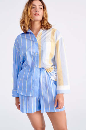 No.6 Victor Short - Blue Stripe | Garmentory