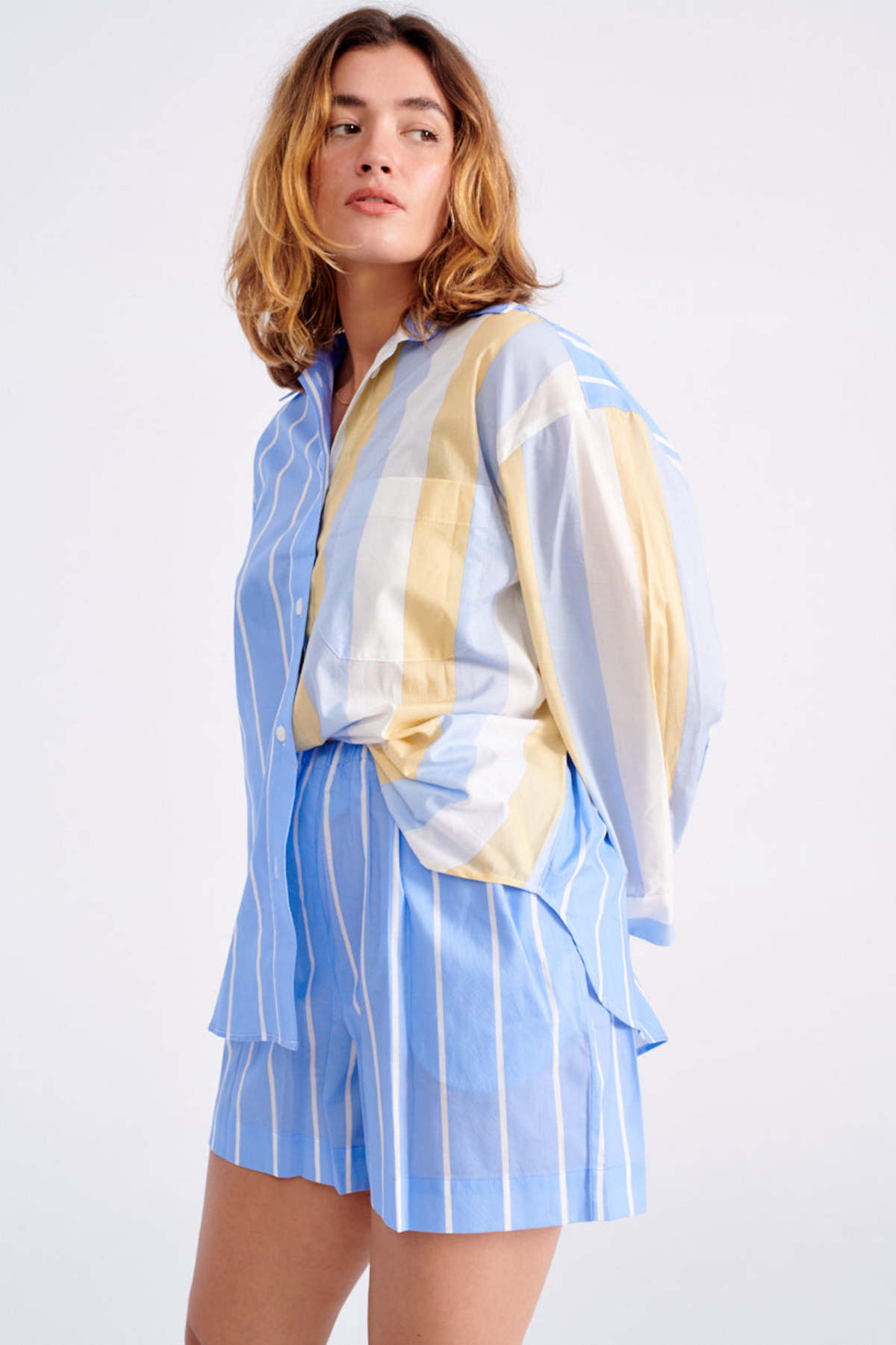 No.6 Victor Short - Blue Stripe | Garmentory