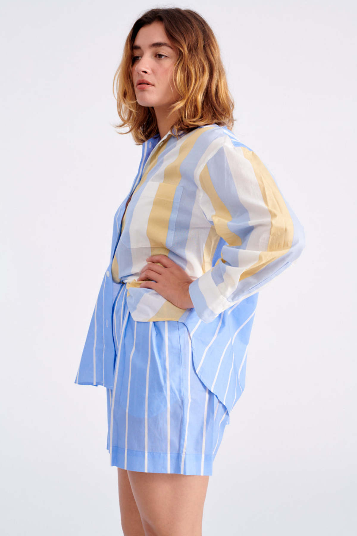 No.6 Victor Short - Blue Stripe | Garmentory